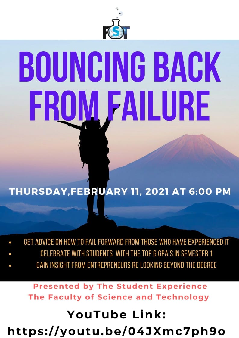 Bouncing back from failure | The Faculty of Science and Technology