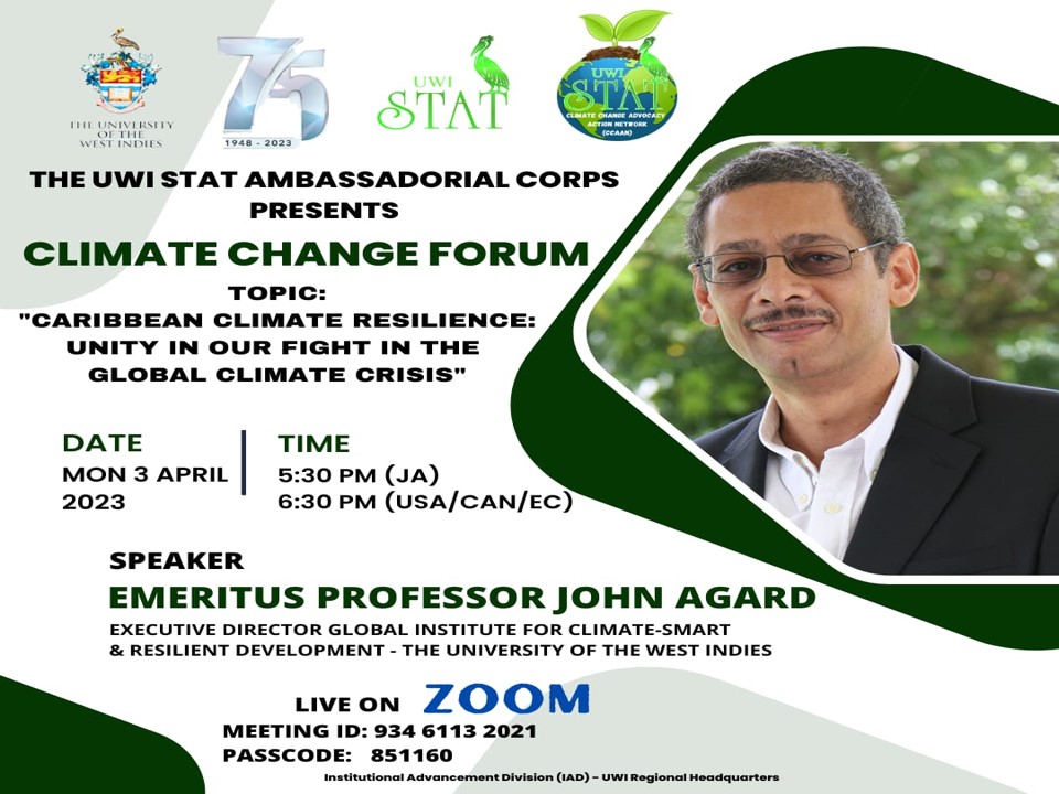 Climate Change Forum | Caribbean Climate Resilience: Unity in our fight ...