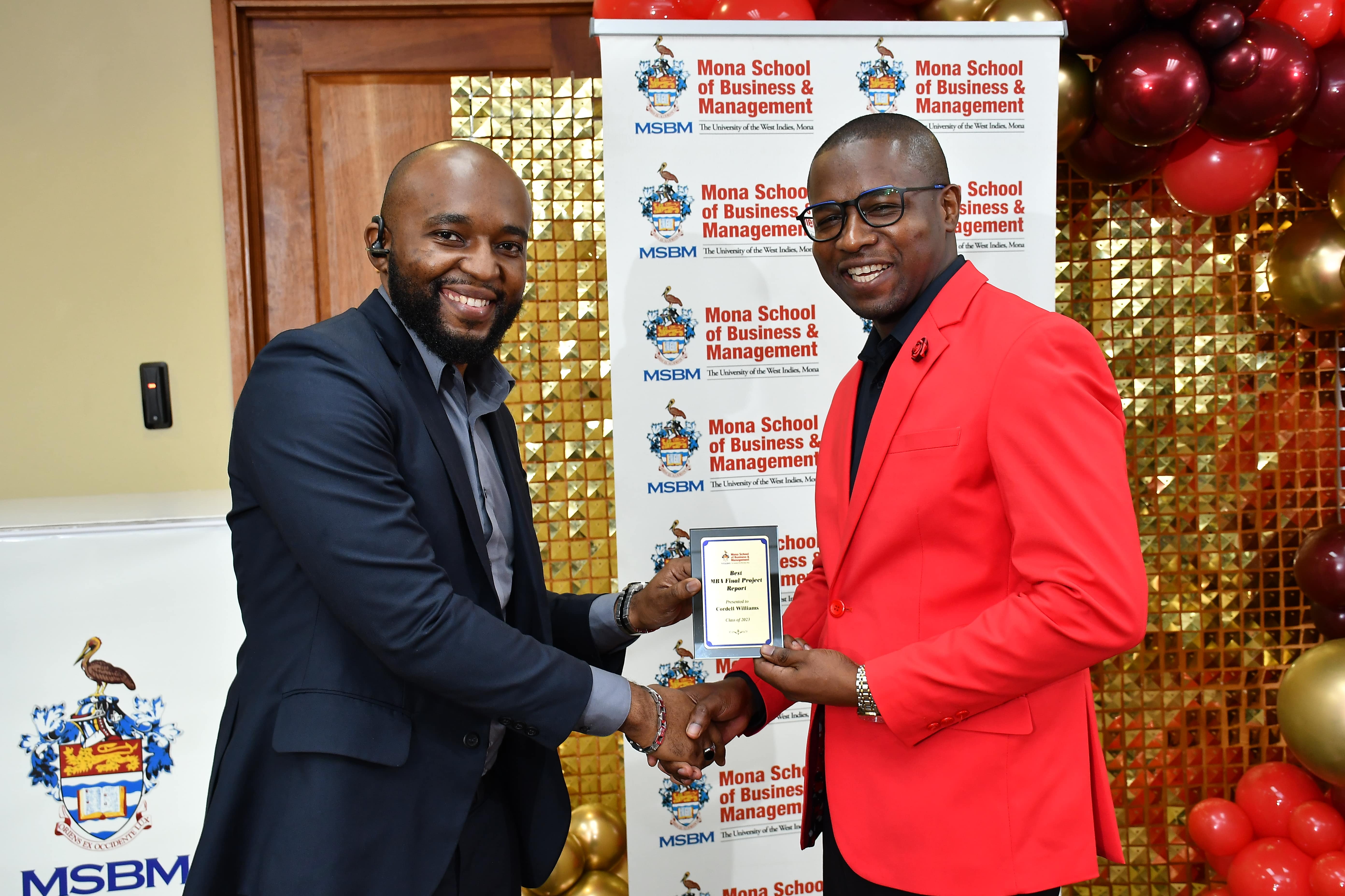 MSBM GRADUATE PROGRAMMES AWARDS | Mona School of Business & Management