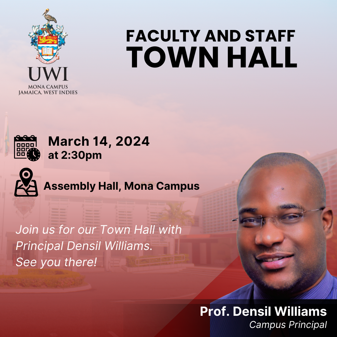 Faculty and Staff Town Hall | The University of the West Indies, Mona ...