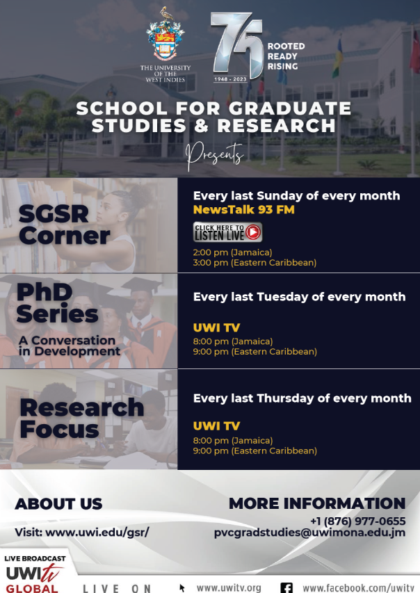 The UWI School for Graduate Studies and Research Discussions | The ...