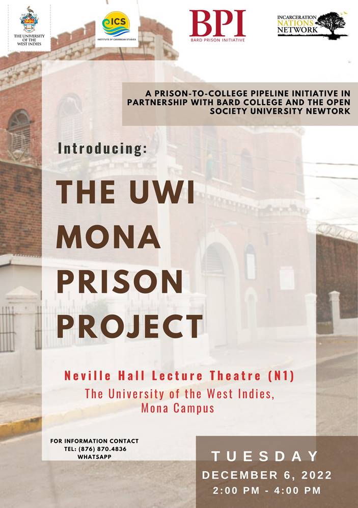 Launch of The UWI Mona Prison Project | The University of the West ...