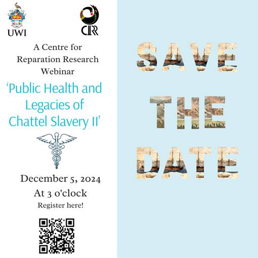 Save the Date | A CRR Webinar : Public Health and Legacies of Chattel ...